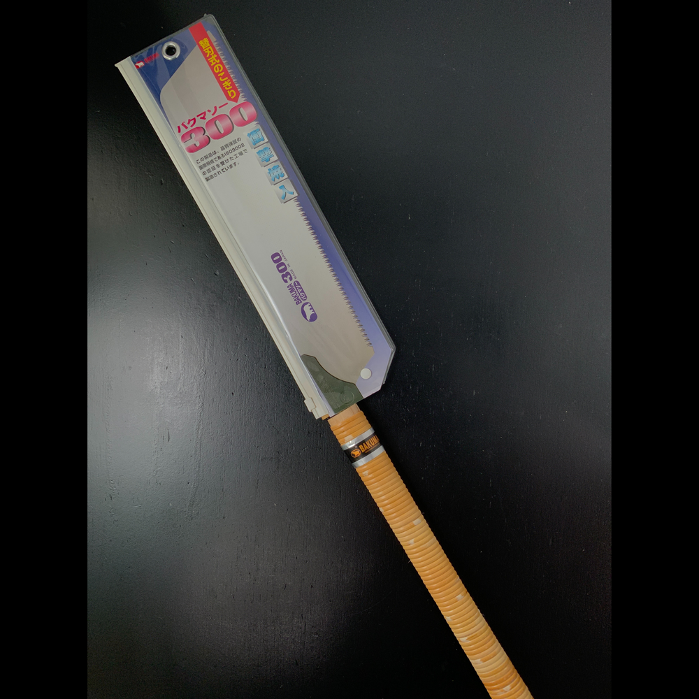 Old stock Bakuma Single Edge Hand Saw 300 Japanese Hand-Saw Cross Cut