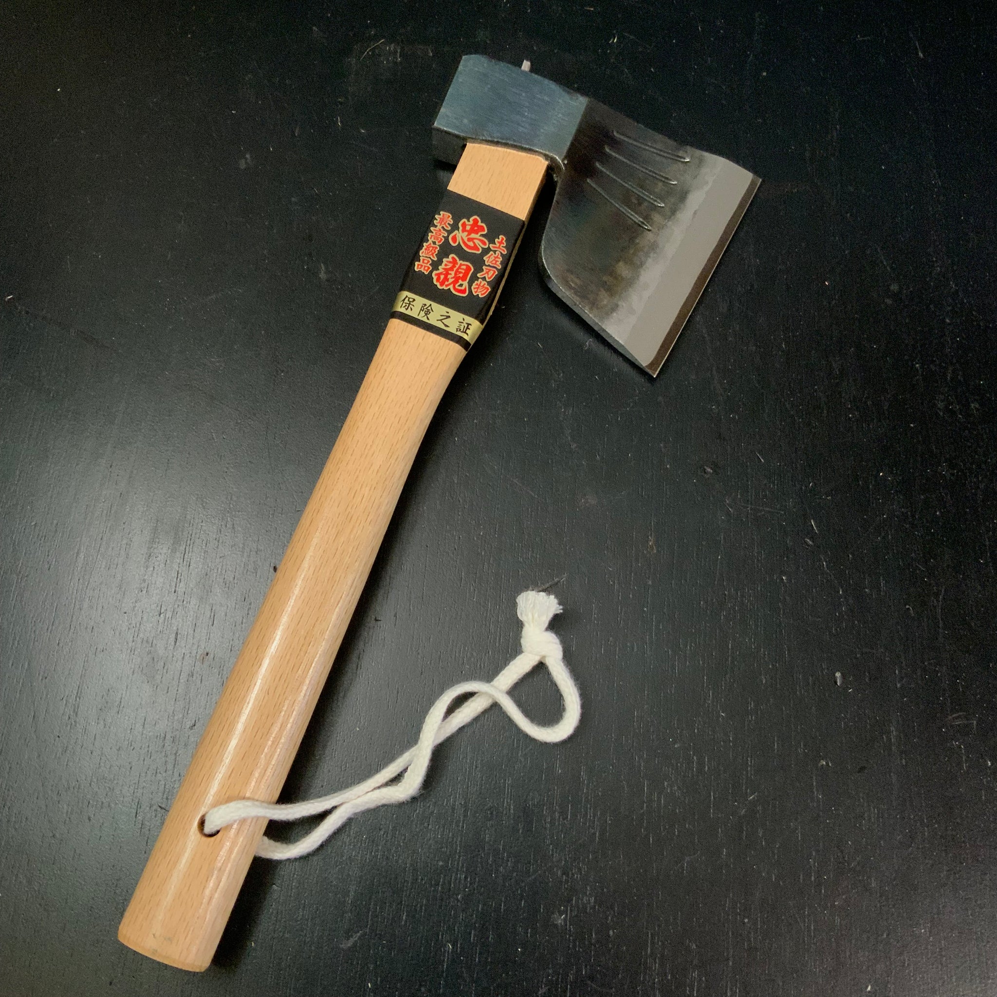 Japanese Carpenter's Axe by Tadachika with Blue steel Masakari 100mm 土