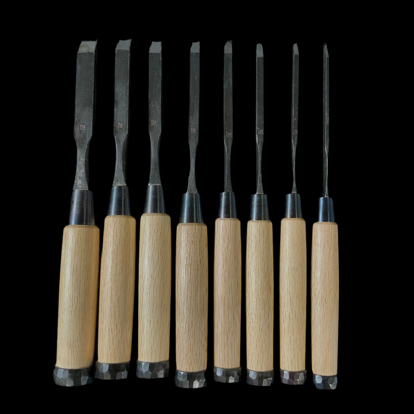 カネ武 向待鑿 白樫柄 Kanetake Mortise chisels with white steel (Mukoumachi)