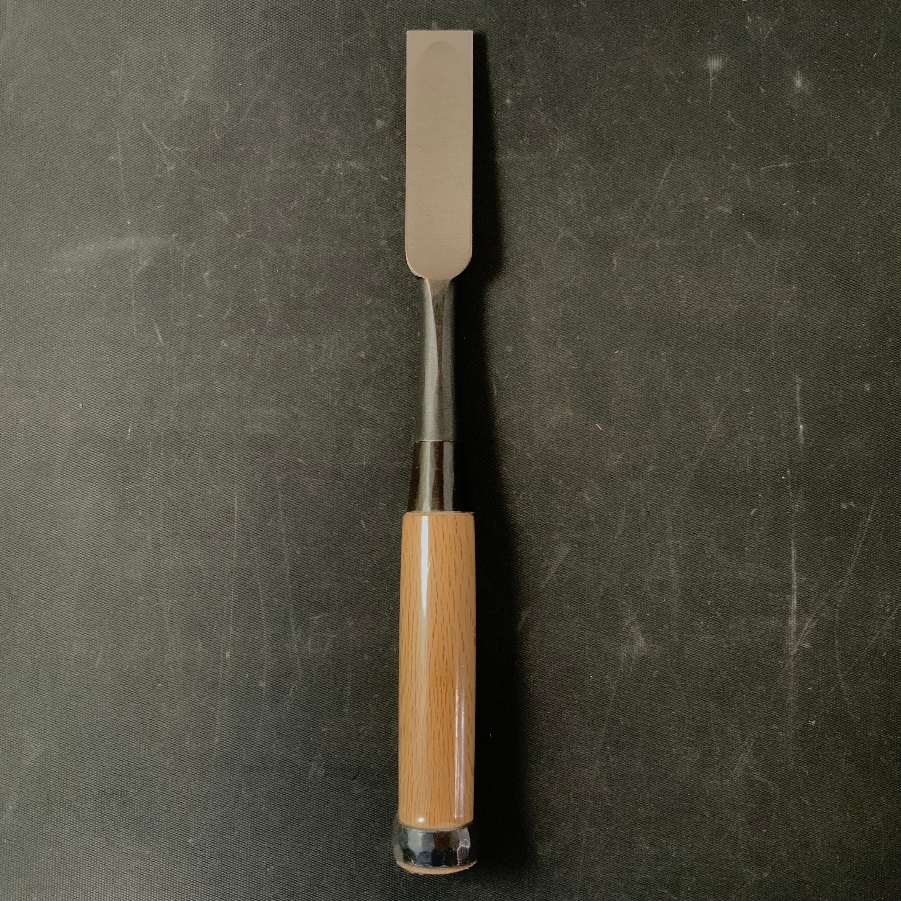 Tasai Timber chisels (Tatakinomi) with blue steel 田斎 黒仕上げ 叩鑿 24mm ...