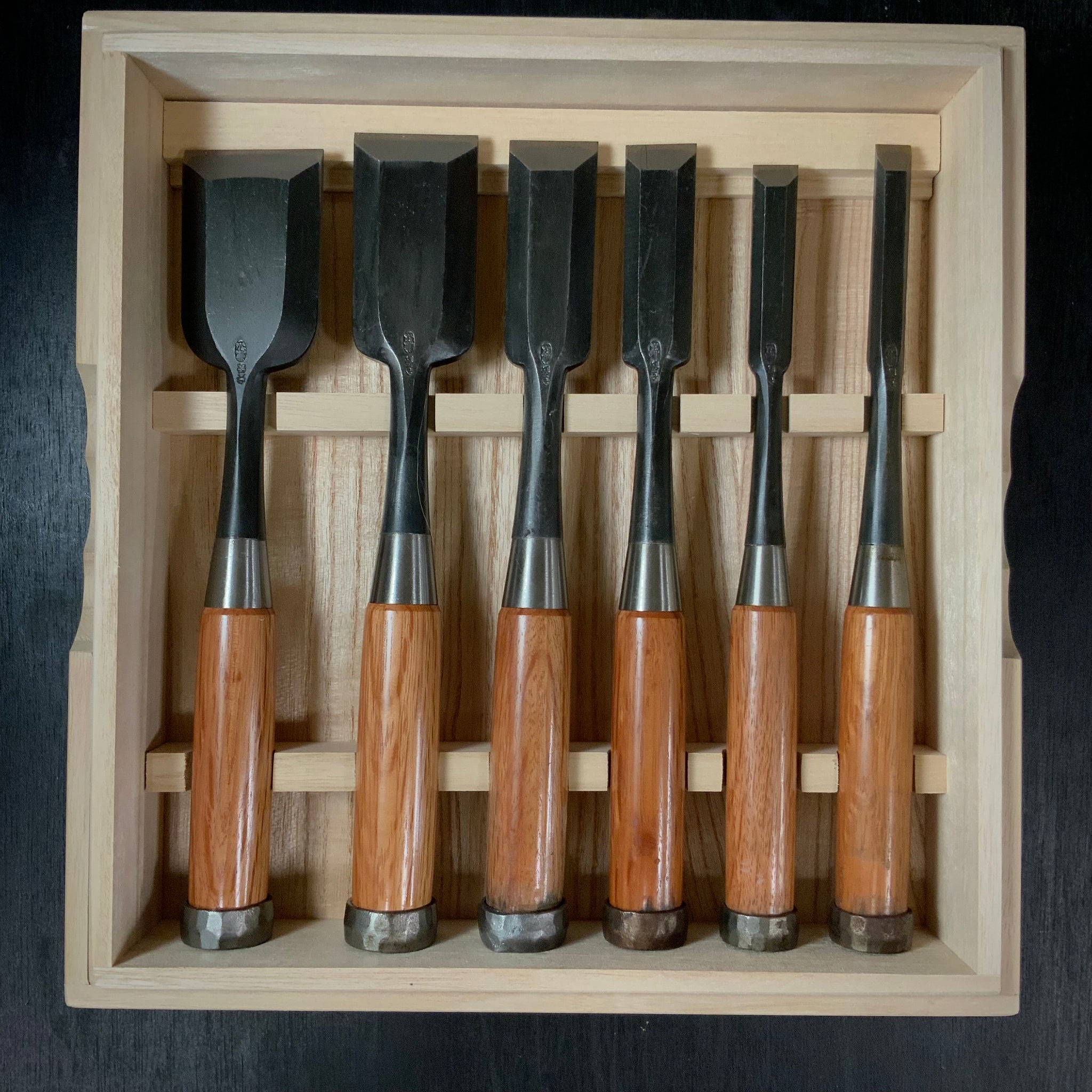 Kanehiro Timber chisels 6piece set / 兼弘 叩組鑿 6本組