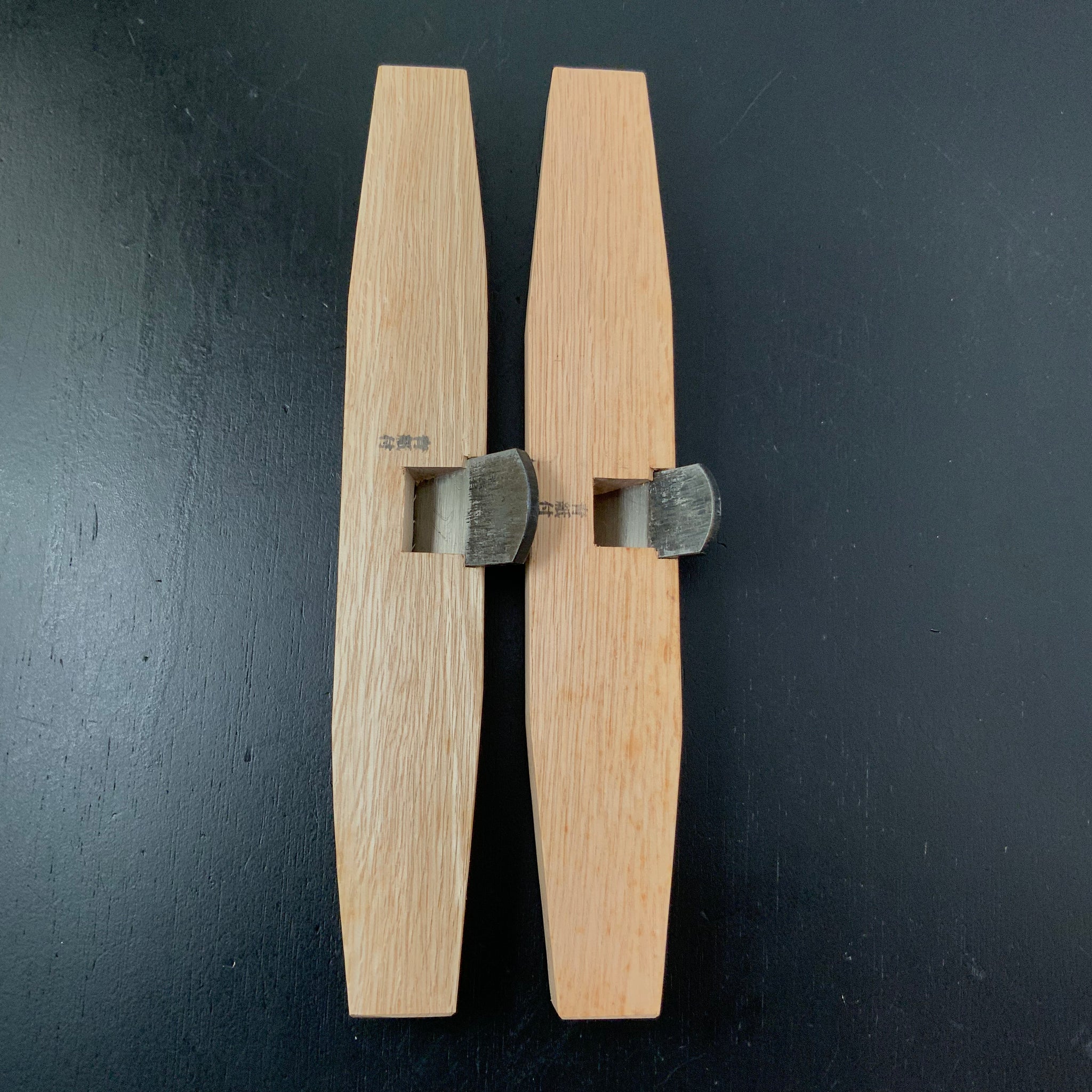 Old stock Spokeshave Plane (Nankin Kanna) With Blue Steel 掘出し物 南京鉋 青紙鋼