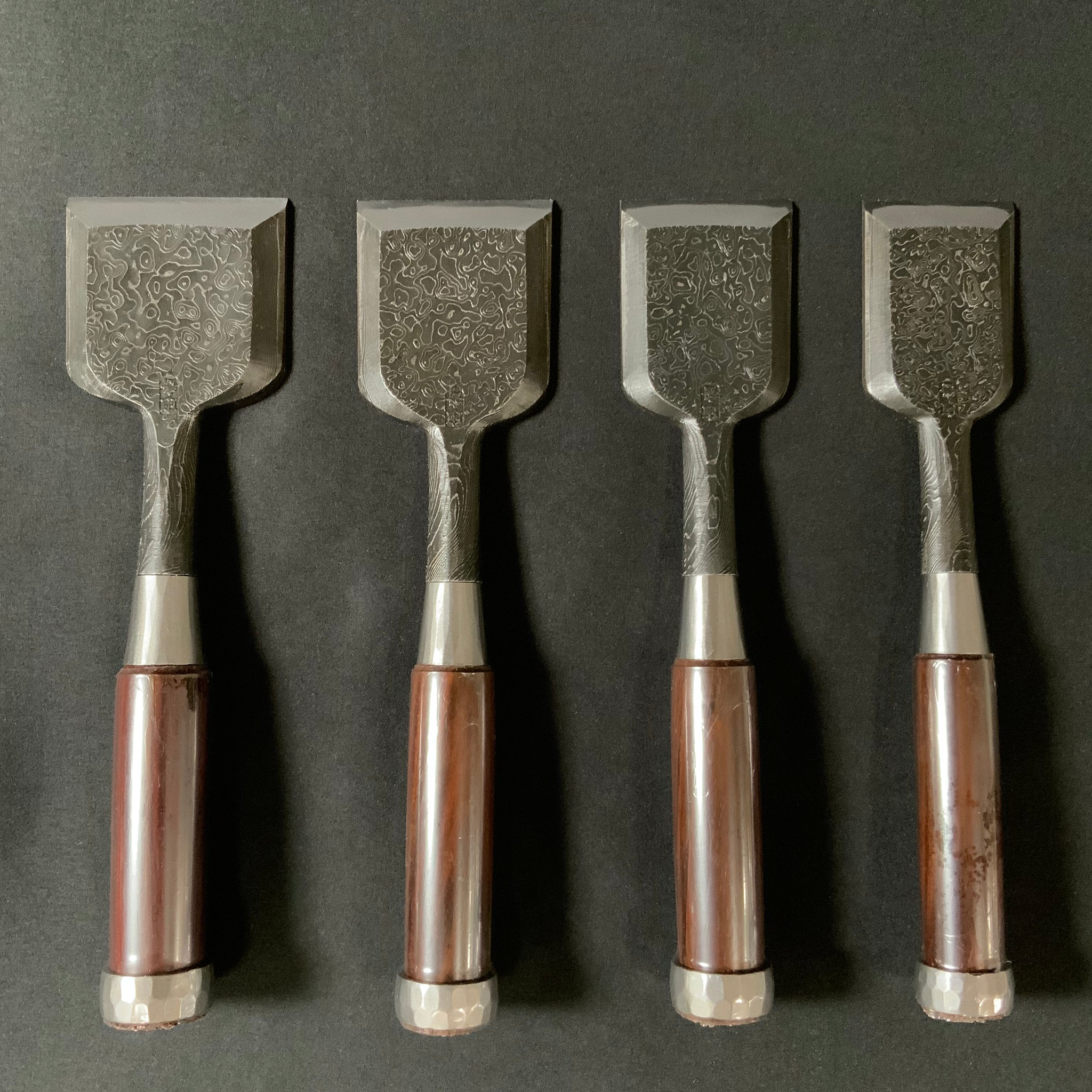 Tasai Mokume Special Bench chisels with Rosewood Handle (Large blade w