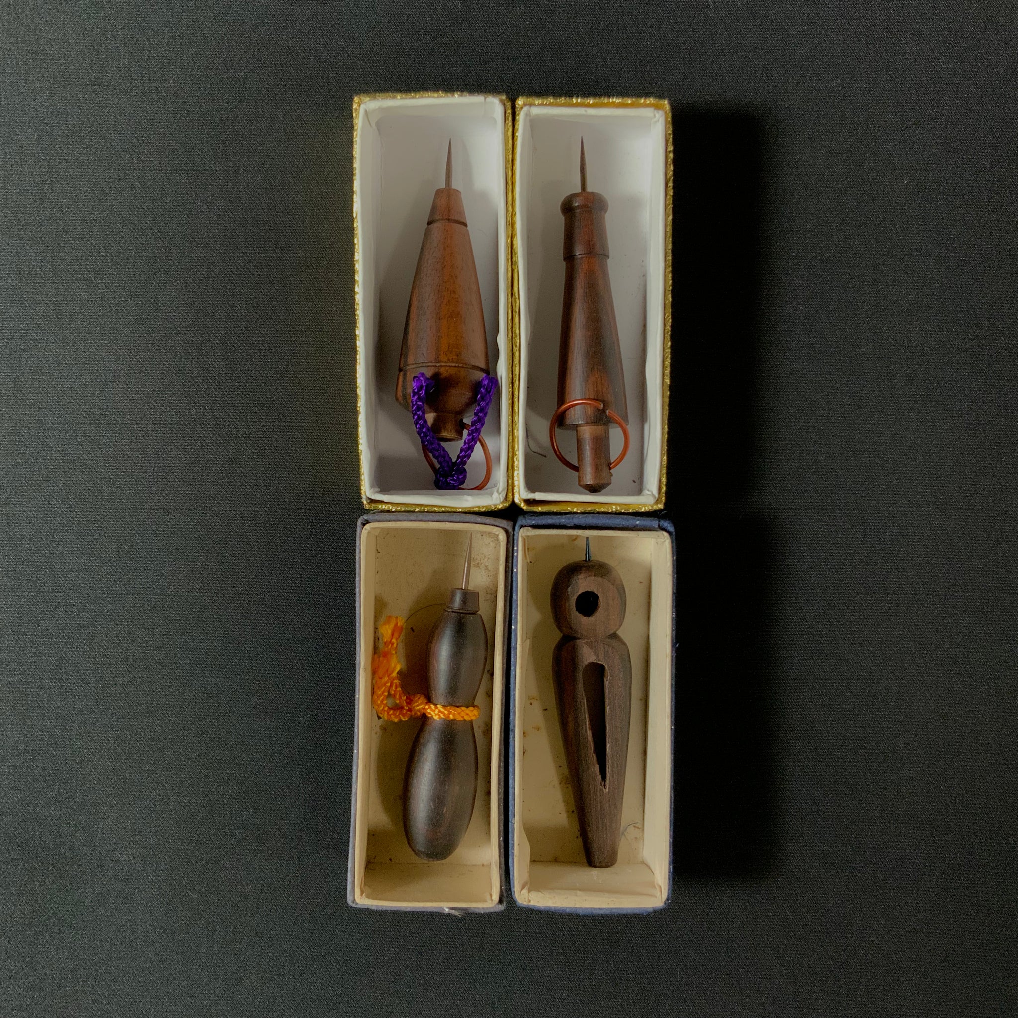 Japanese Carpenter wooden karuko pins for sumitsubo (Karuko) 木製 黒檀 工芸