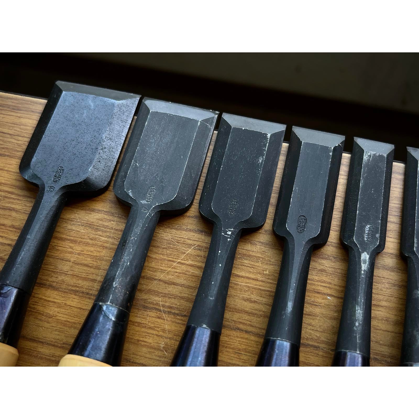 Old Stock Hidari Ichihiro Bench chisels set by Ichihiro 3rd Generation ...
