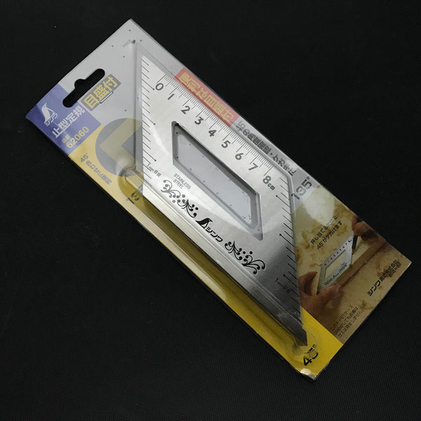 Shinwa Combination Square Miter Square With scale シンワ ステン止型定規 目盛付 45°