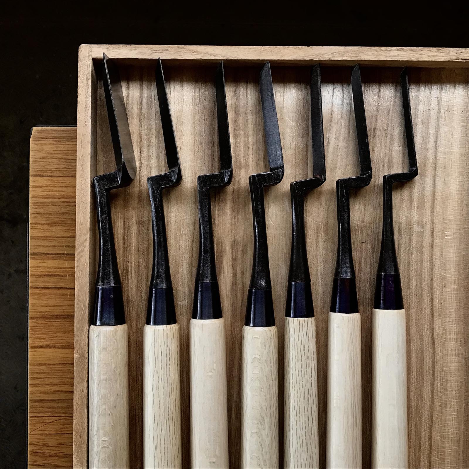 Old stock Kanetake Early works Trowel chisel (Kote nomi) Dovetail type